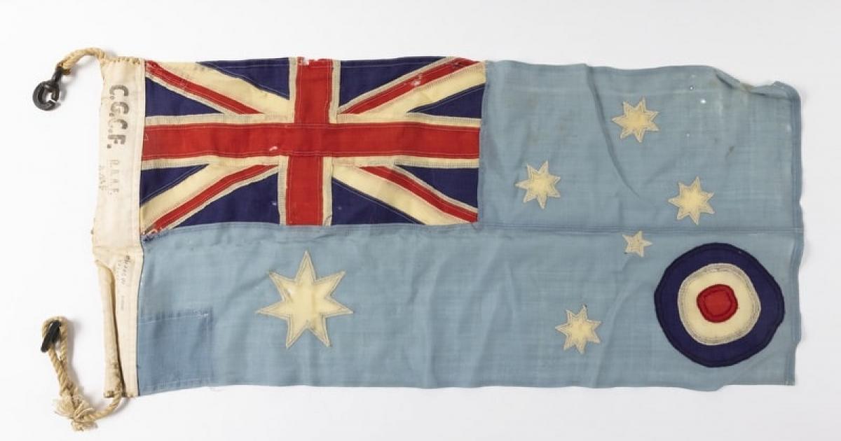 Signed RAAF flag | WAnderland | Western Australian Museum