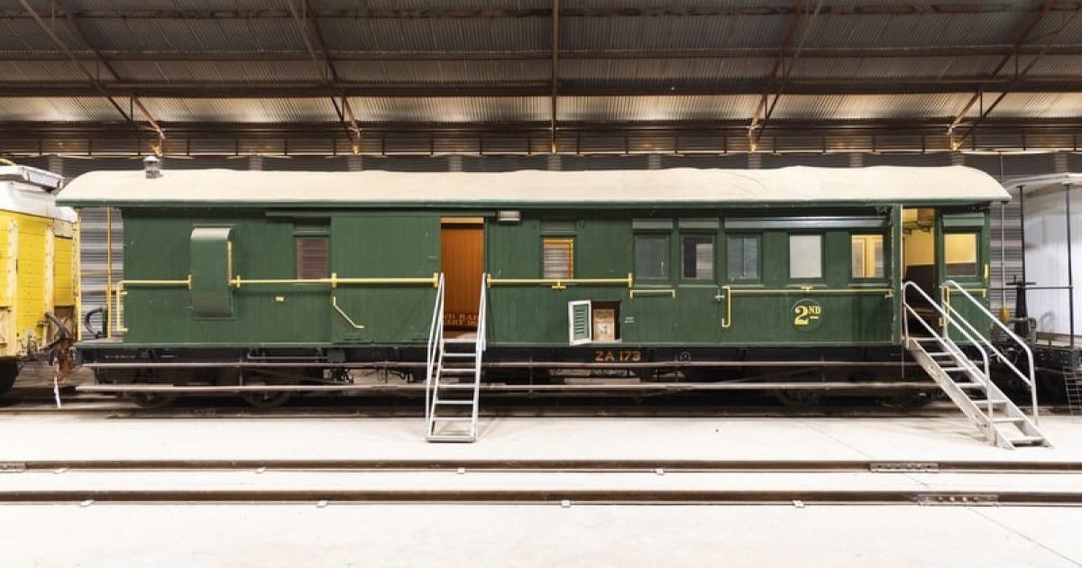Green rail carriage | WAnderland | Western Australian Museum